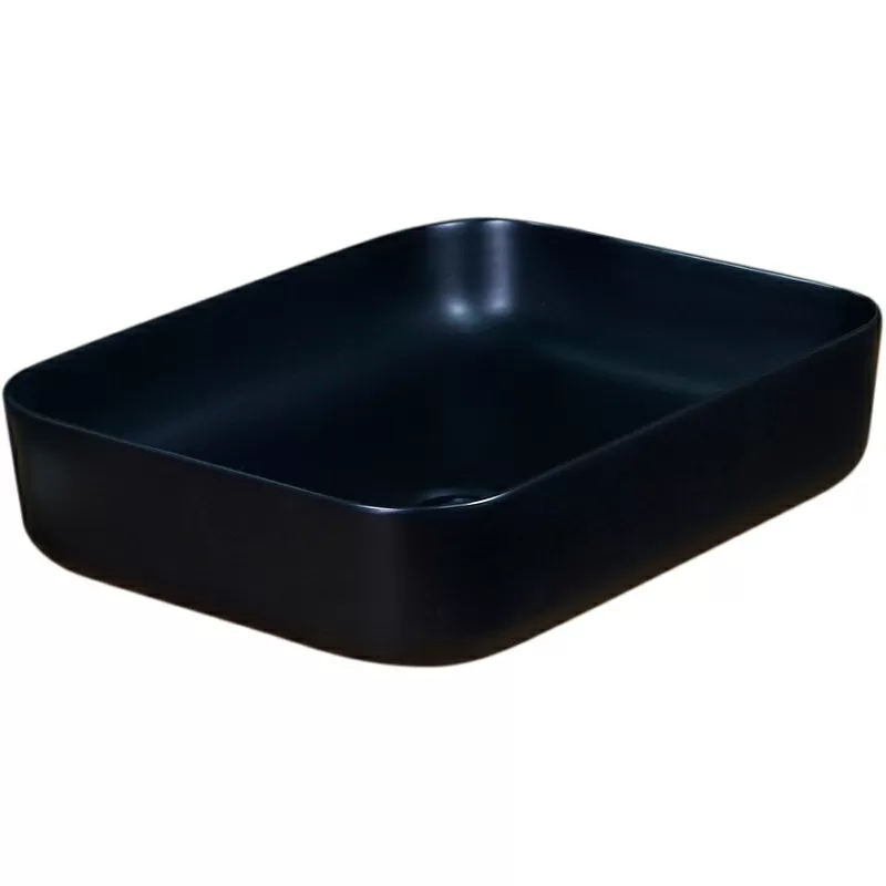 Раковина Jorno MLN-320353MB Melana накладная 51х40 см, черный матовый ...